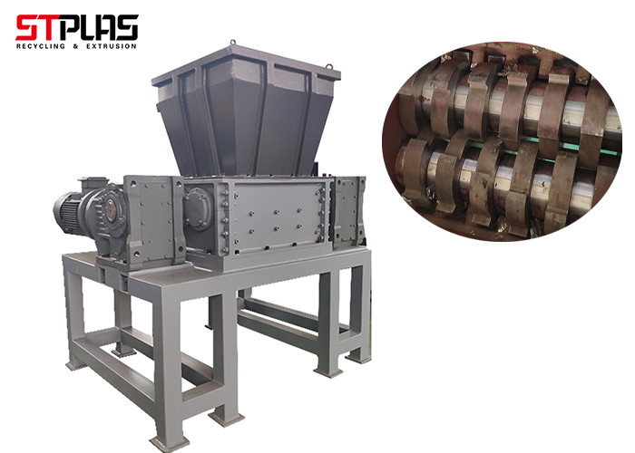 Karet Shredding Limbah Plastik Mesin Penghancur Botol Mesin Dual Shafts ...